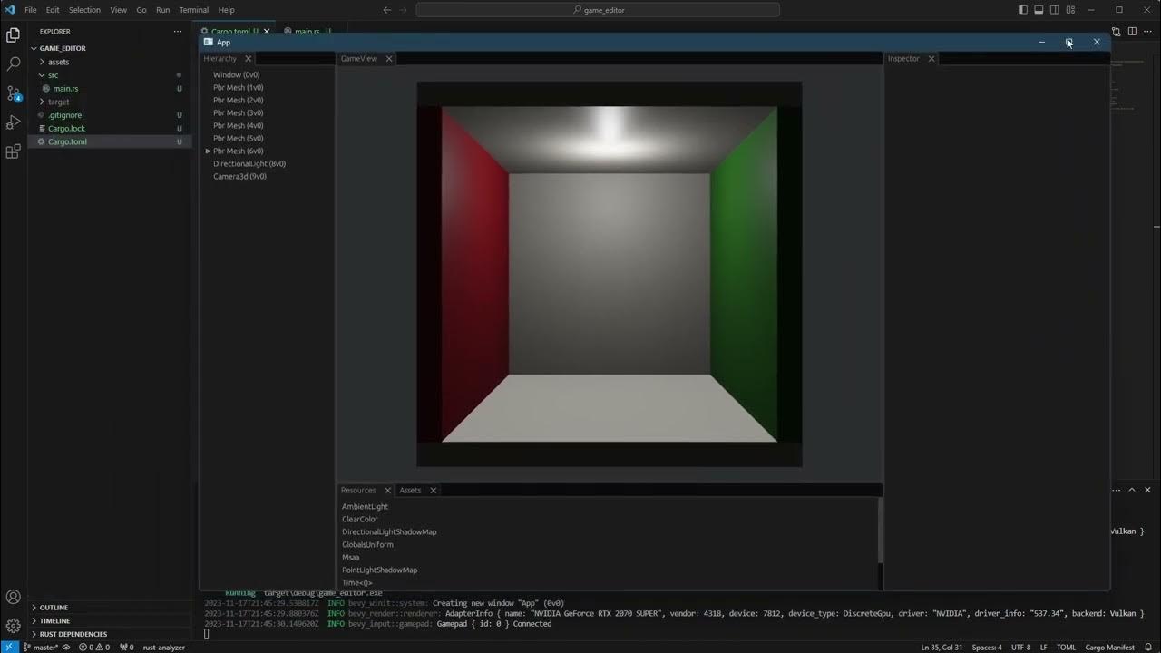 Devlog #1 - Starting with a Proof of Concept editor in Bevy - YouTube