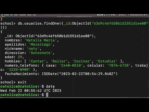 Manipulación de datos de tipo fecha en MongoDB - YouTube