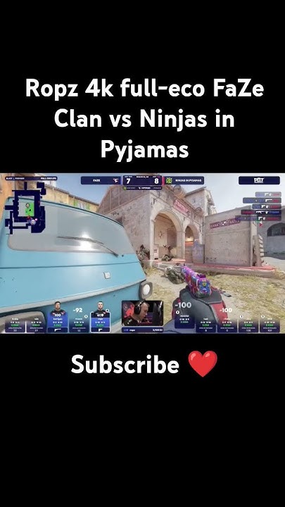 Ropz 4k full-eco / FaZe vs Ninjas in Pyjamas / BLAST Premier Fall Groups 2024 / CS2 - YouTube