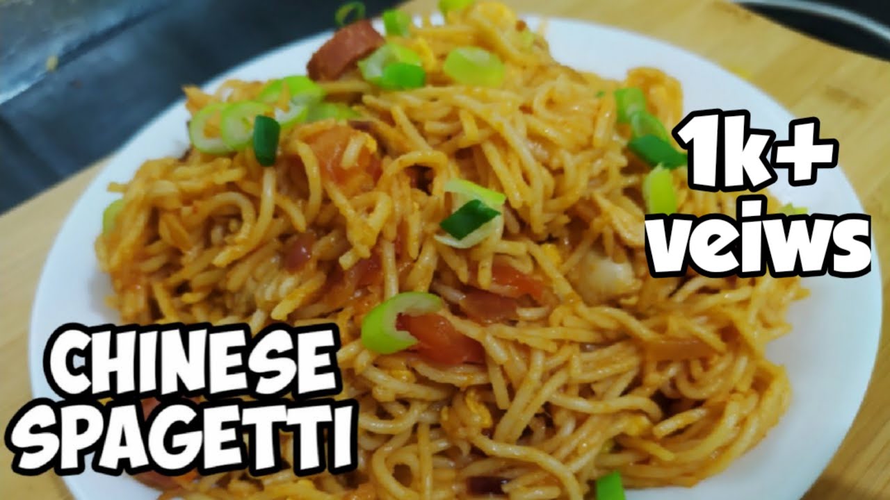 Chinese spaghetti recipe/ചൈനീസ് സ്പെഗീട്ടി - YouTube