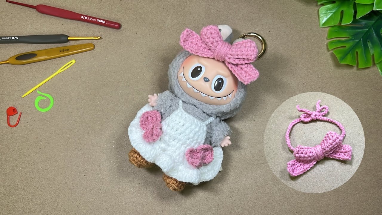 Crochet Labubu’Bow | Labubu’s accessory crochet - YouTube