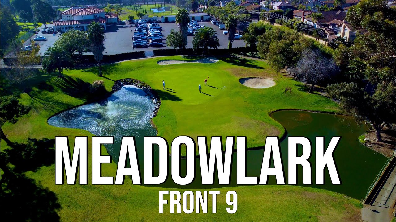 TINY & TREACHEROUS | Meadowlark's FRONT 9 Course Vlog with Drone ...