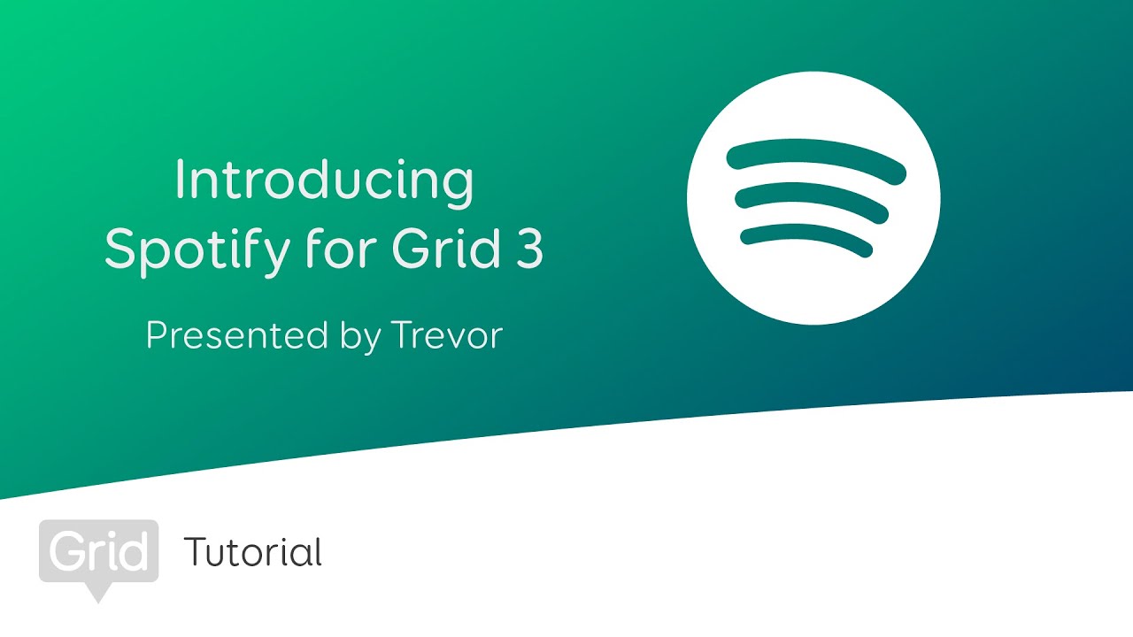 Getting Started with Spotify for Grid 3 - YouTube