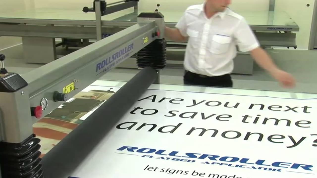 ROLLSROLLER Flatbed Applicator: Digital prints - YouTube