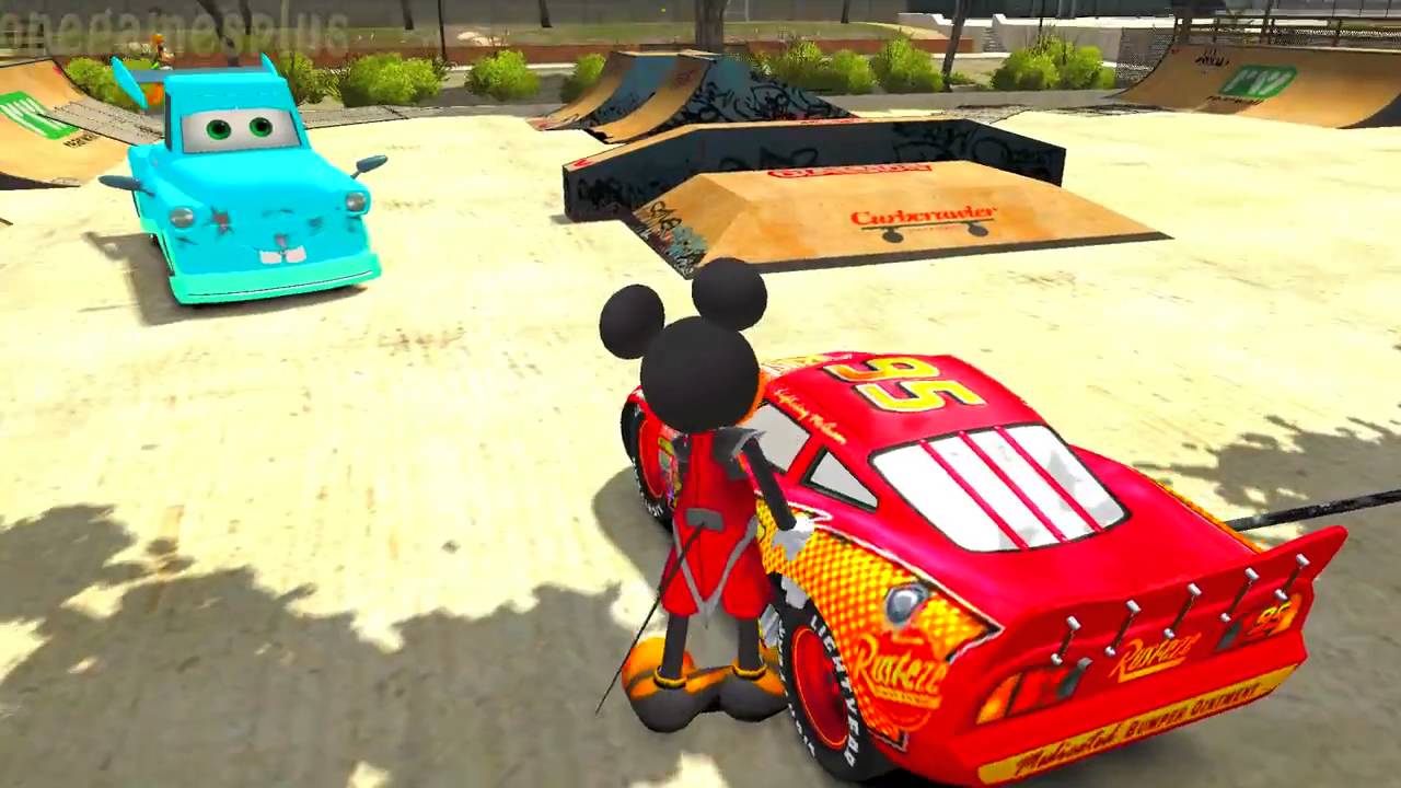 Children's Songs Disney cars Lightning McQueen & Tokio Mater Goofy ...