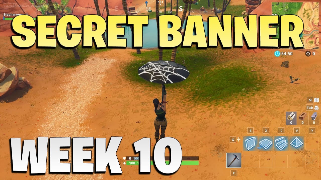Secret banner week 10 - Fortnite season 6 - YouTube