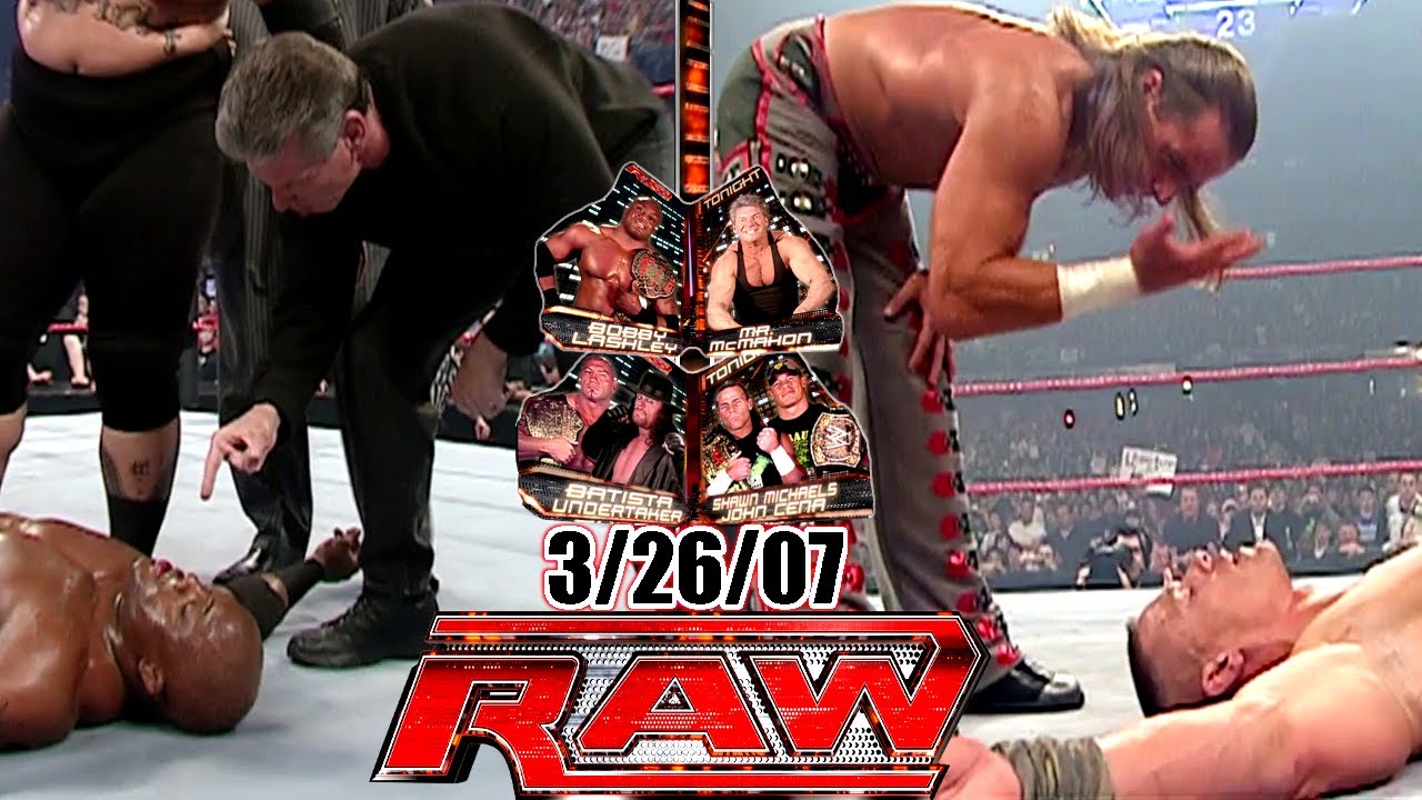 WWE RAW - March 26, 2007 Full Breakdown - 6 Days To WM23 - Vince v ...