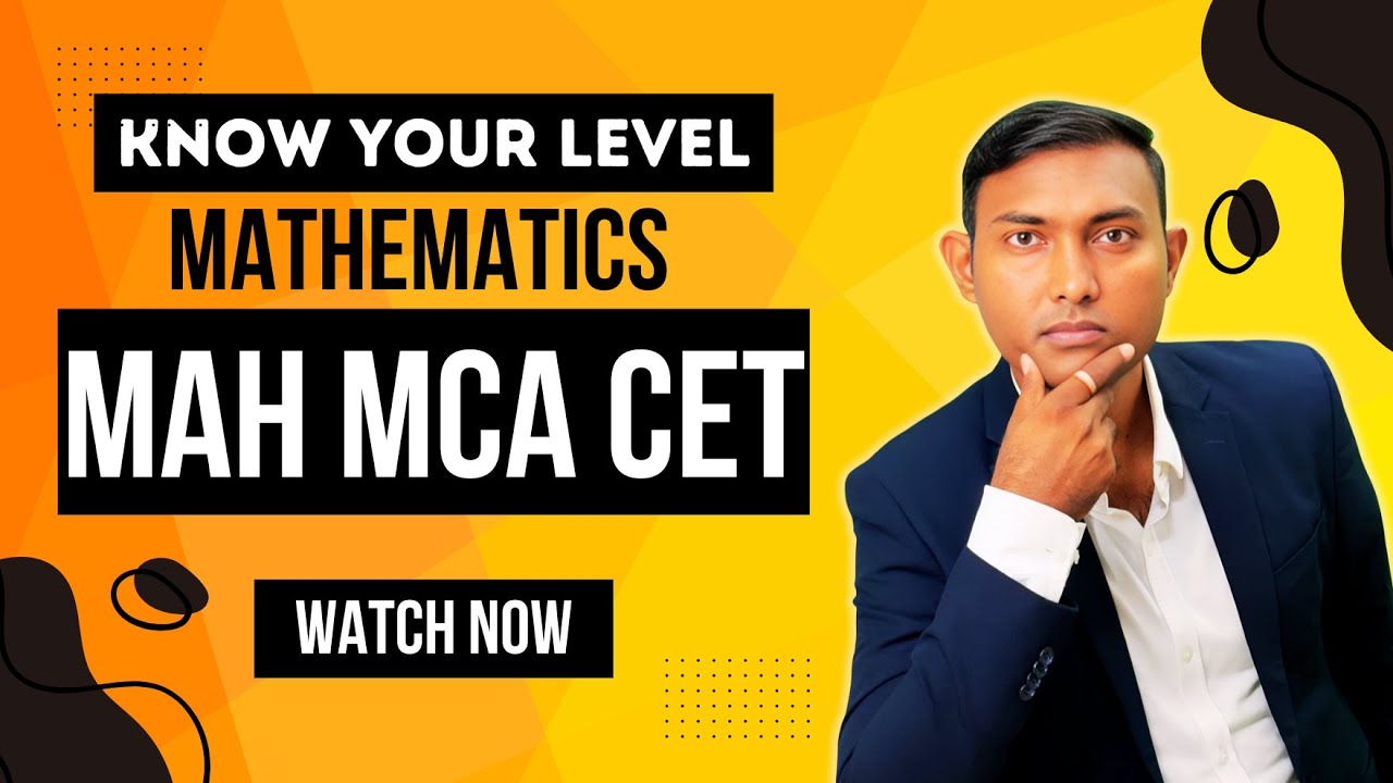 MAH MCA CET 2024 Question Paper Set 2 | Mathematics #mahmca2025 #mcacet ...