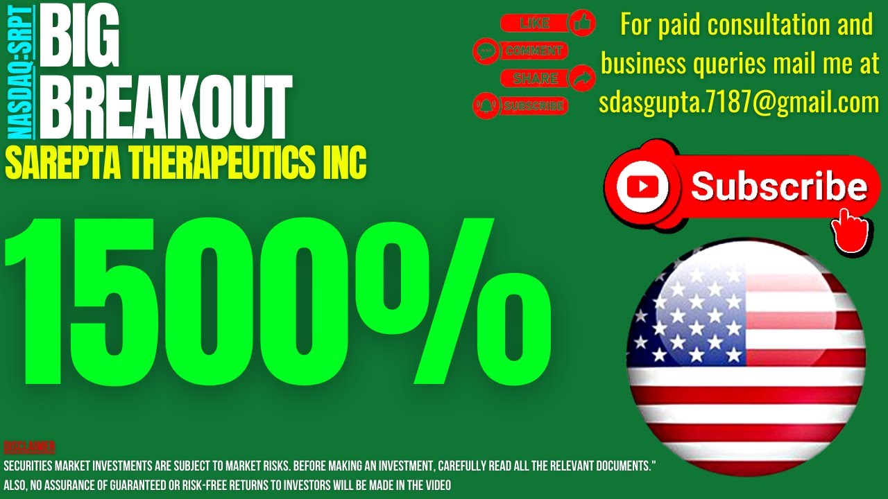 SAREPTA THERAPEUTICS INC BIG BREAKOUT | SRPT STOCK NEWS - YouTube