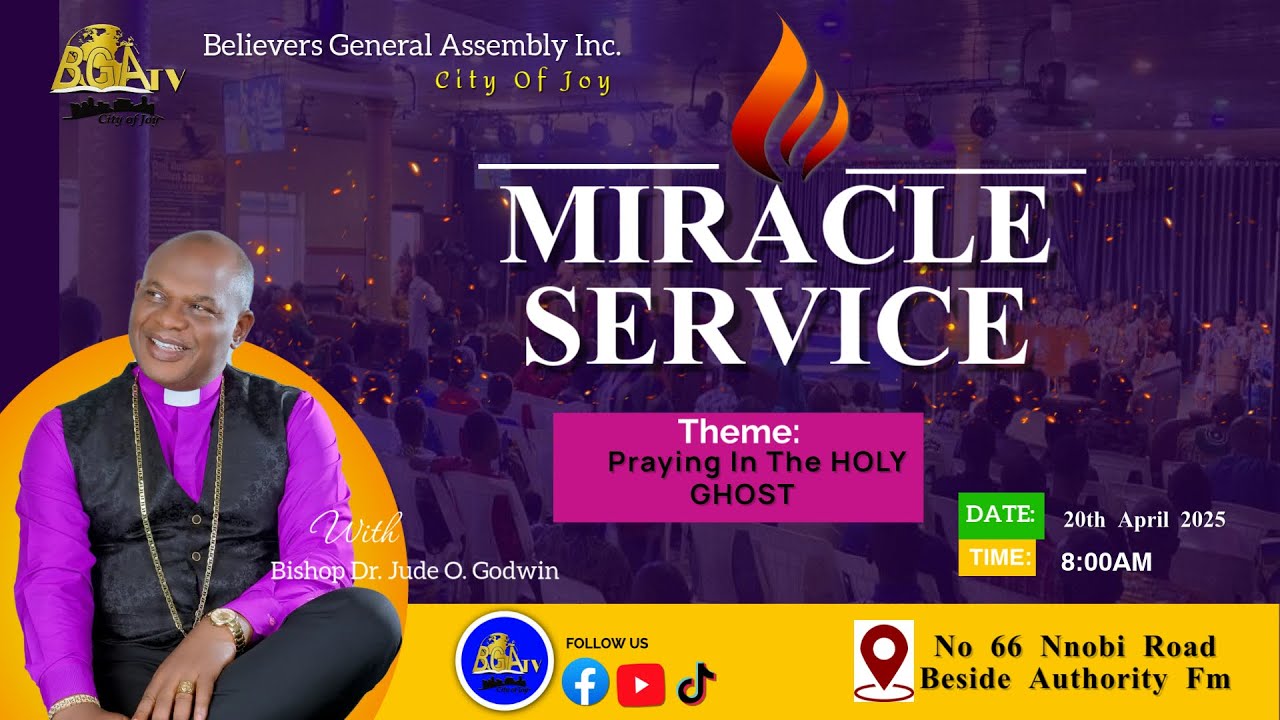 MIRACLE SERVICE/EASTER SUNDAY APRIL 2025 (Choir/ Bishop Ministration ...