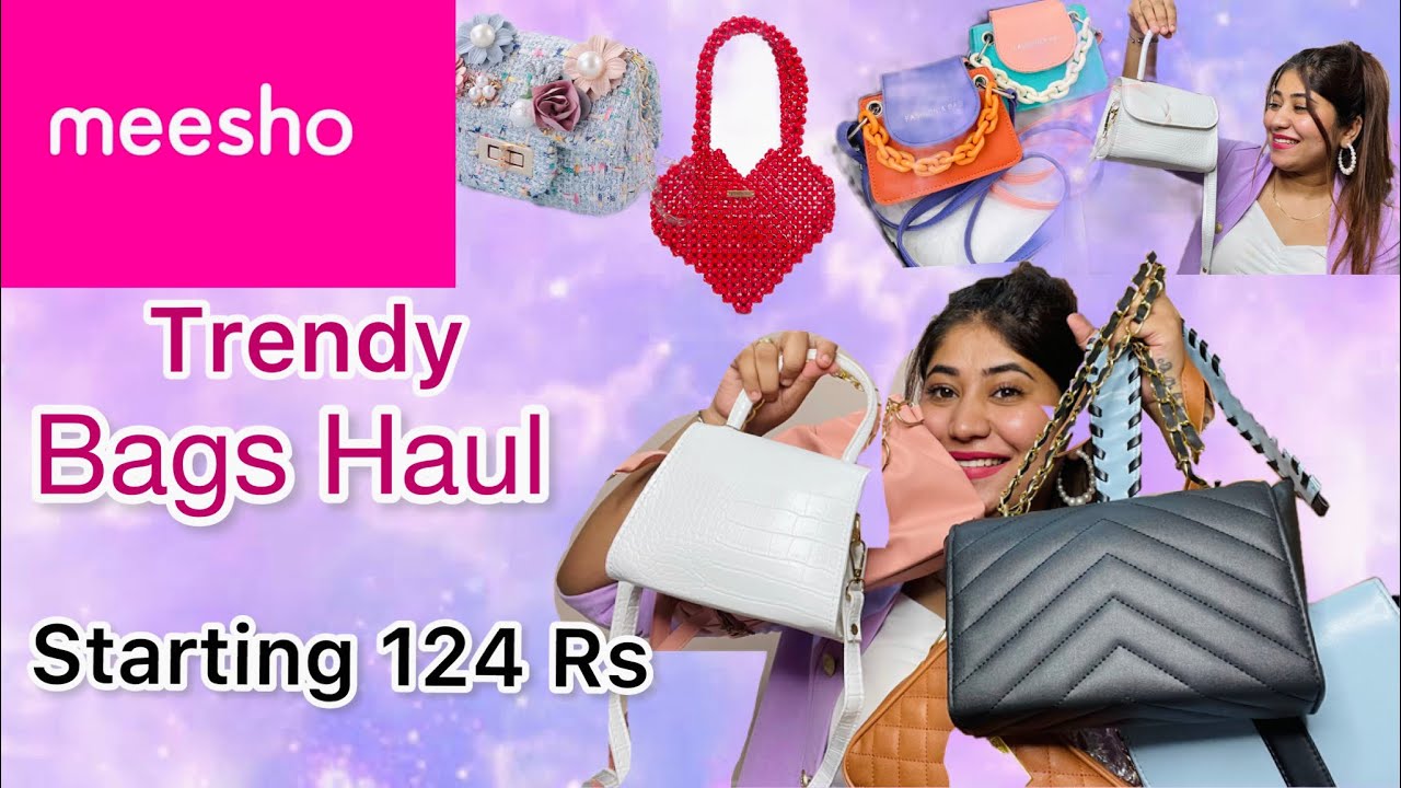 Meesho Trendy Bags Haul starting 124 rs only|| latest bags|| sling bags ...