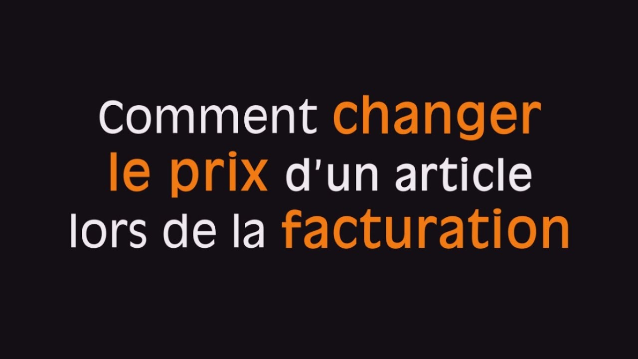 Mon Pressing, Comment modifier le prix d'un article lors de la ...
