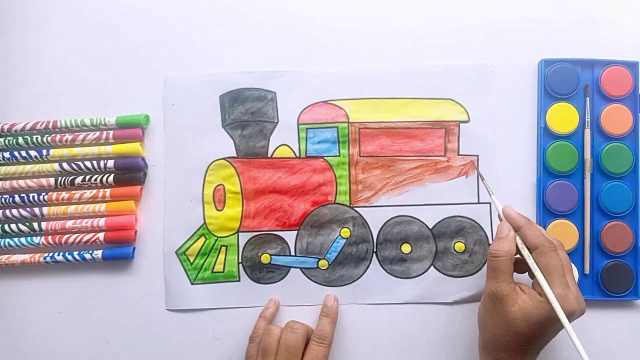 How to Draw Colour Engine |Coloring Engine |Coloring Engine for Kids ...