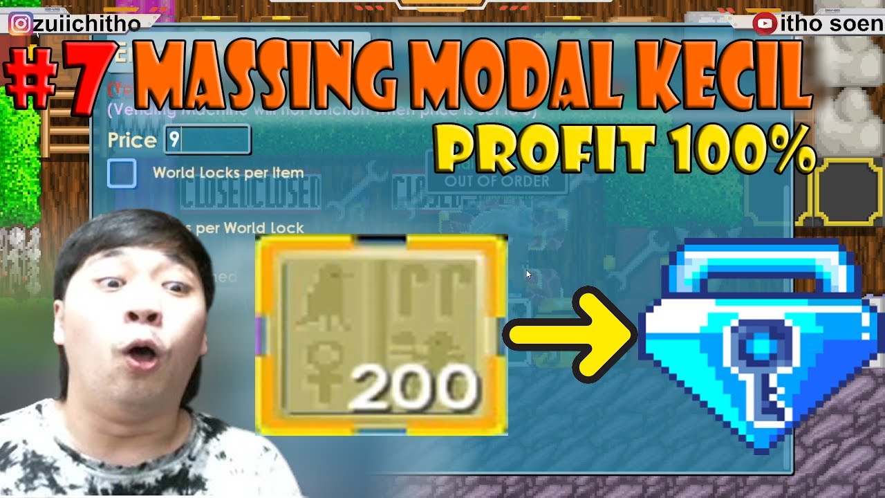 Mass Project Modal Kecil‼️ Profitnya 100%‼️ Road To 1BGL EPS 7 - Growtopia Indonesia - YouTube