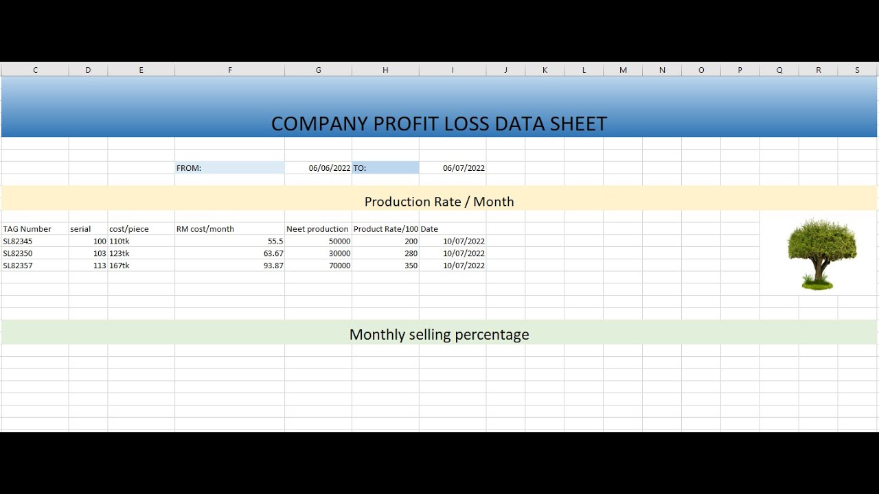 how to make yearly data sheet for a company 2024 - YouTube