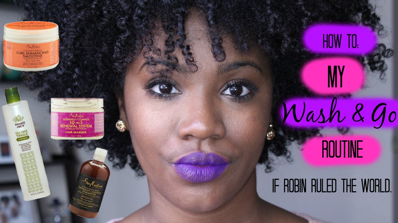 How To: My Wash & Go Routine - YouTube