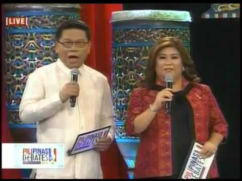 GMA 7's Pilipinas Presidential Debates 2016 TV Coverage - YouTube
