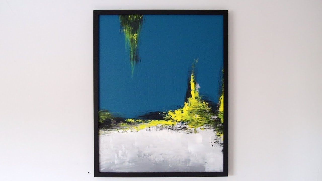 ABSTRACT PAINTING TECHNIQUE/ EASY ACRYLIC PAINTING/ STEP BY STEP FOR ...