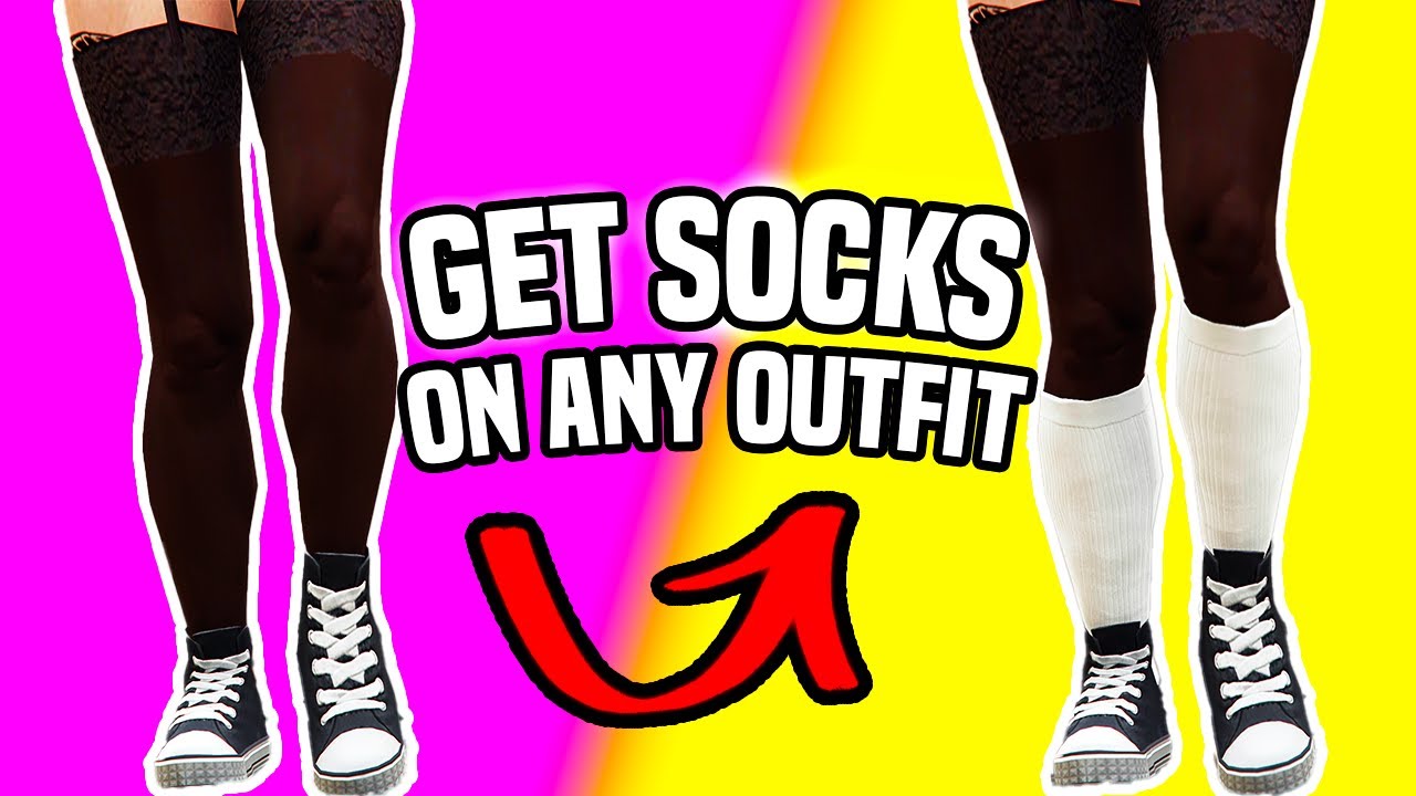 How to get ANY SHOES + LONG SOCKS in GTA 5 Online!🧦- Female Clothing ...
