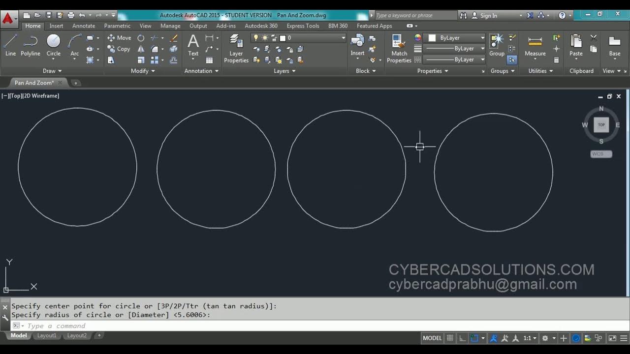 How to Zoom And How to PAN in AutoCAD - YouTube
