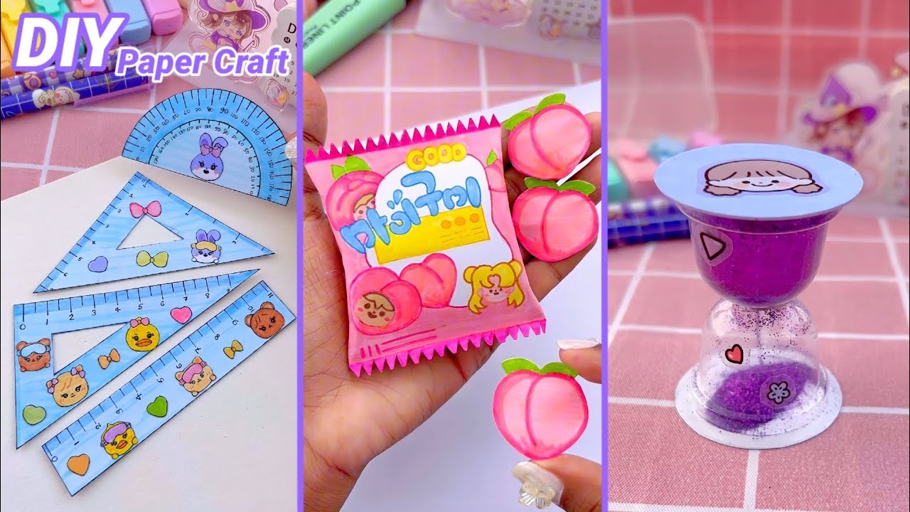 Easy Craft Ideas / DIY Miniature Crafts Idea / school hacks / paper ...