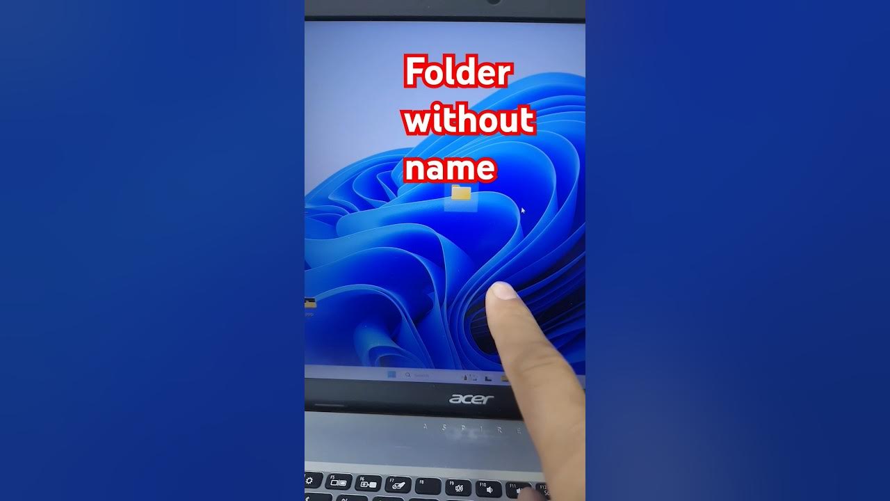 How to create folder without name। बिना नाम वाला फोल्डर कैसे बनाएं - YouTube