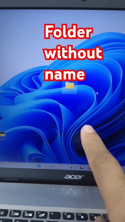 How to create folder without name। बिना नाम वाला फोल्डर कैसे बनाएं ...