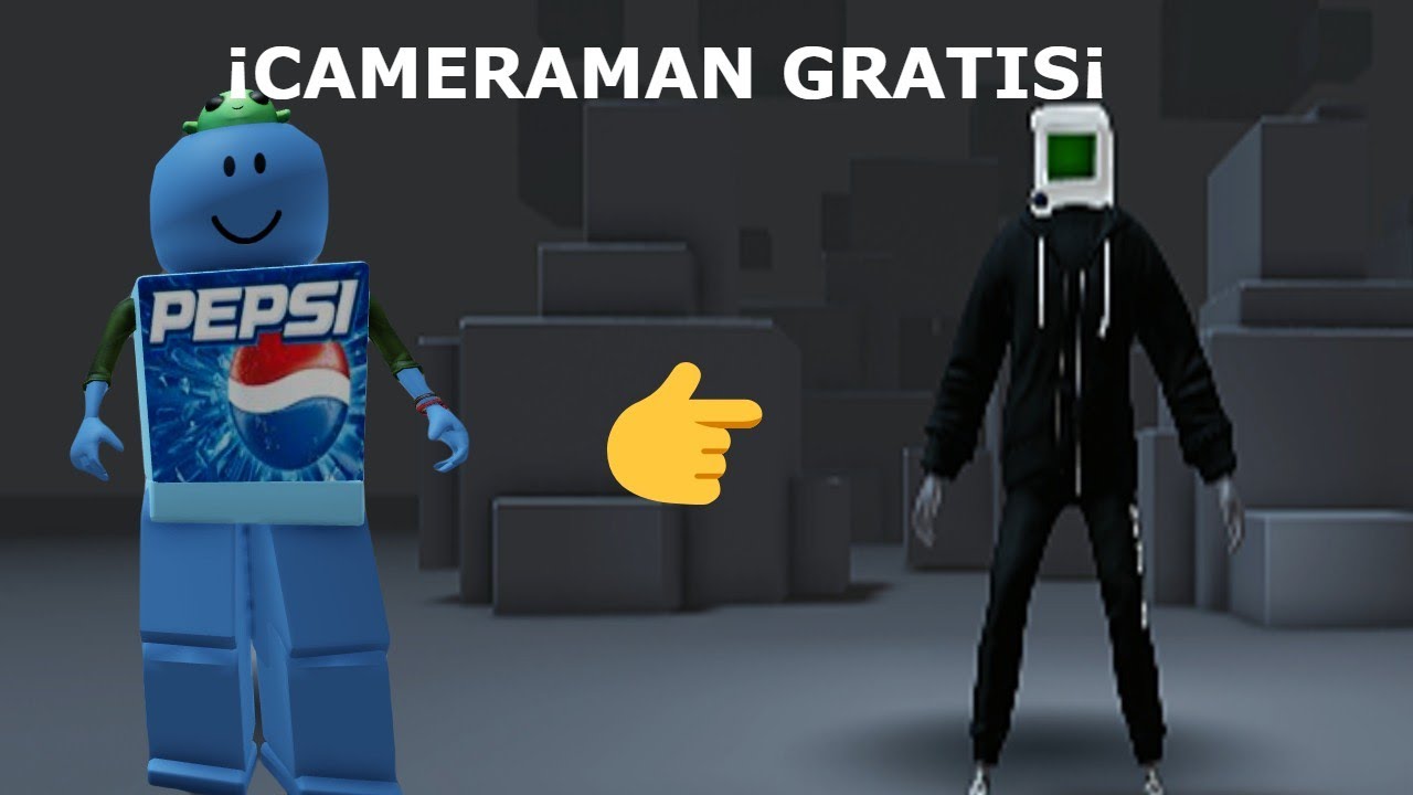 Como hacer al CAMERA MAN gratis en roblox... se me olvido la cancion de ...