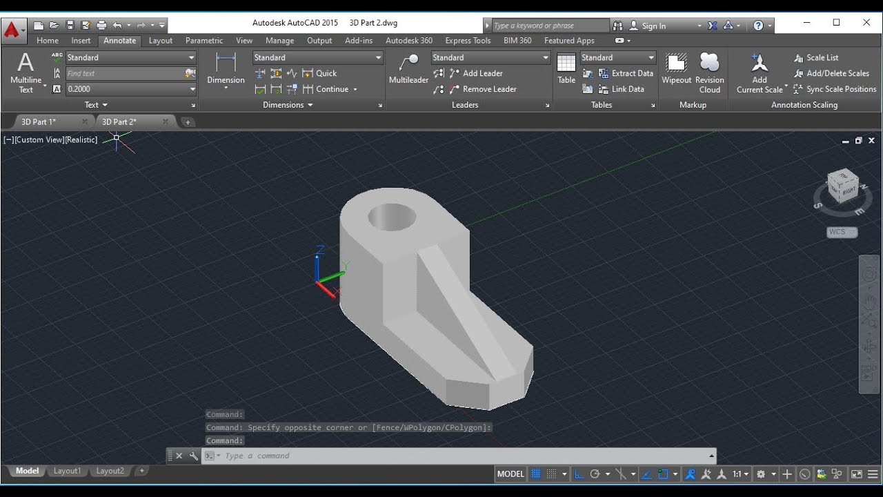 AUTOCAD ACTIVITY 8 (3D PART 2) | SUSENG TV’s CAD ACTIVITY - YouTube
