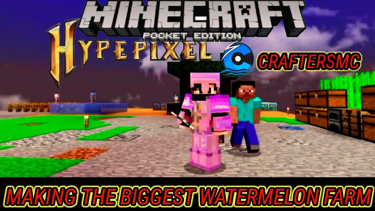 Making The Biggest Watermelon Farm In | CRAFTERSMC | An Hypixel Like ...