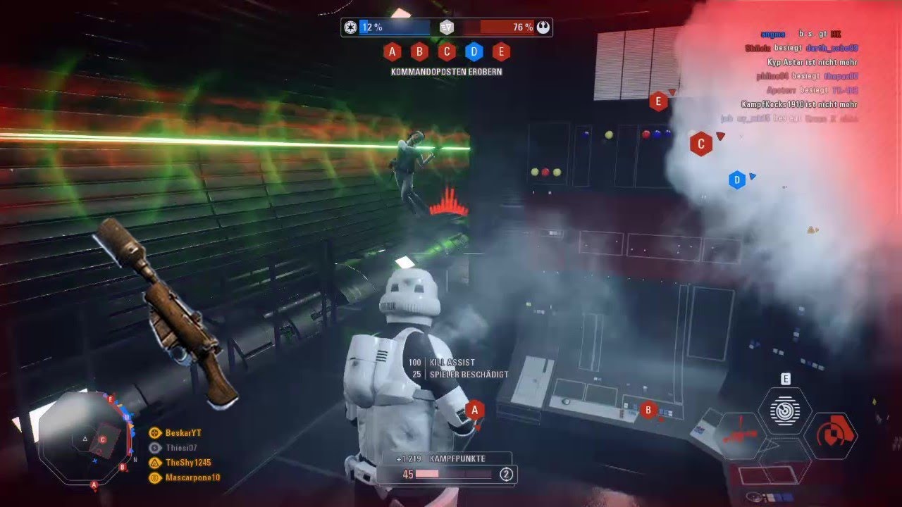 Throwing Rebel with Repulsor-Canon in Deathstarlaser Star Wars ...