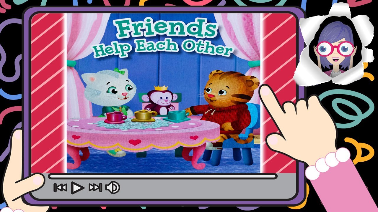 Read Along | Daniel Tiger - Friends Help Each Other (with Highlighted ...