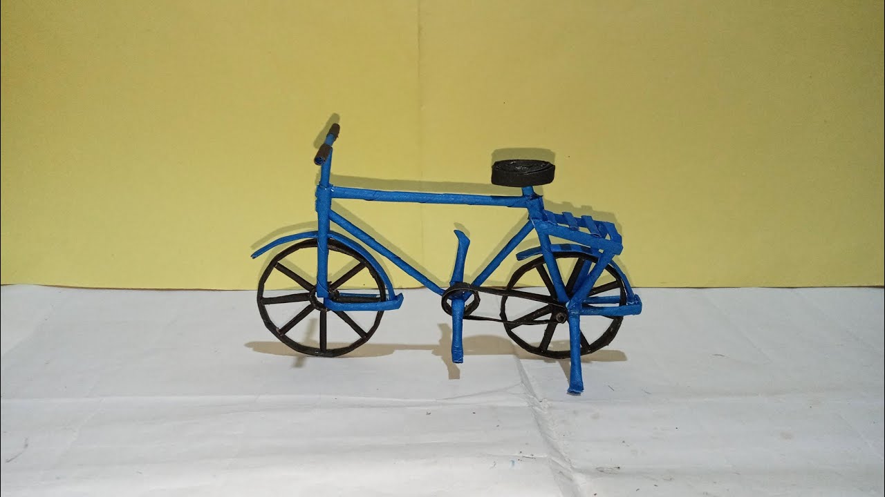 How to make paper cycle/ DIY simple paper craft - YouTube