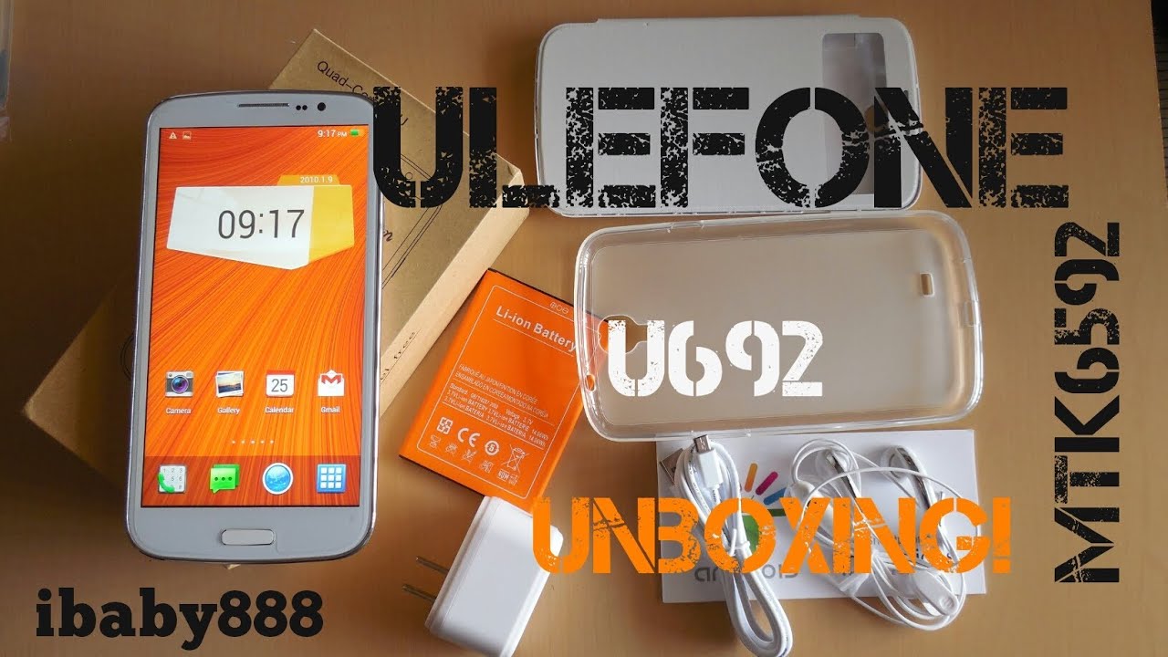 Ulefone U692 MTK6592 6.5" 2GB Ram 16GB Dual Sim - Unboxing! - YouTube