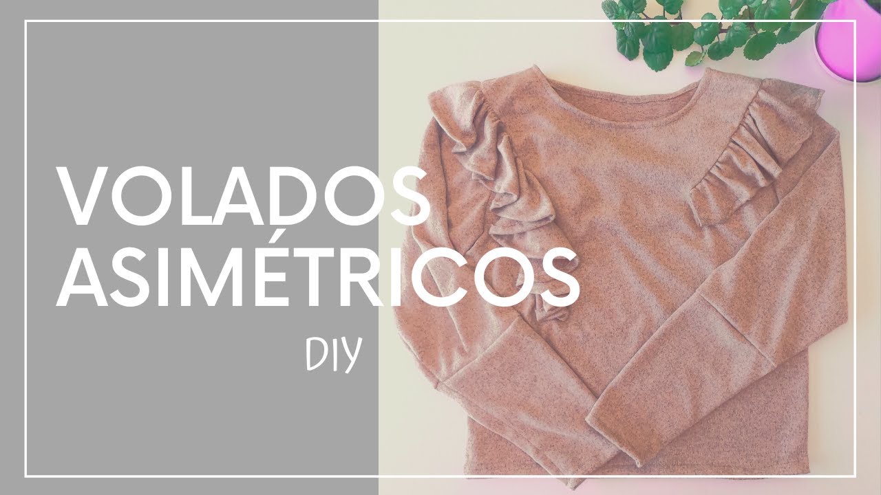 DIY: Cómo hacer VOLADOS ASIMÉTRICOS a una prenda Parte 1- Moldería ...
