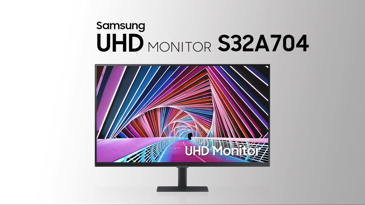 2021 New 삼성 UHD 모니터 S32A704 - YouTube