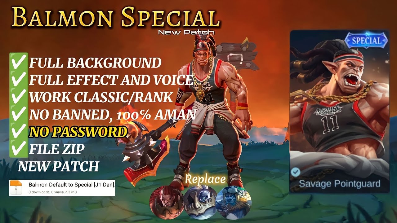 Script Skin Balmon Special No Password | Full Effect Voice | Patch ...