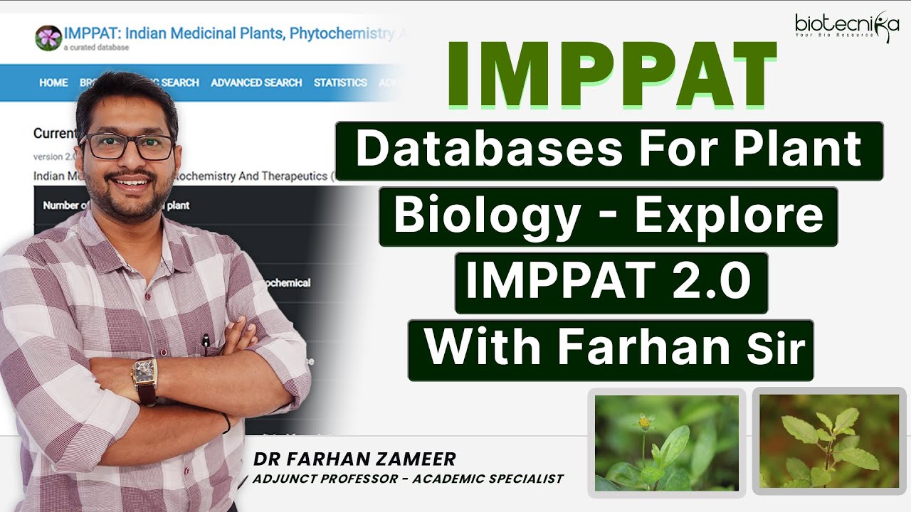 Databases For Plant Biology - Explore IMPPAT 2.0 With Farhan Sir - YouTube