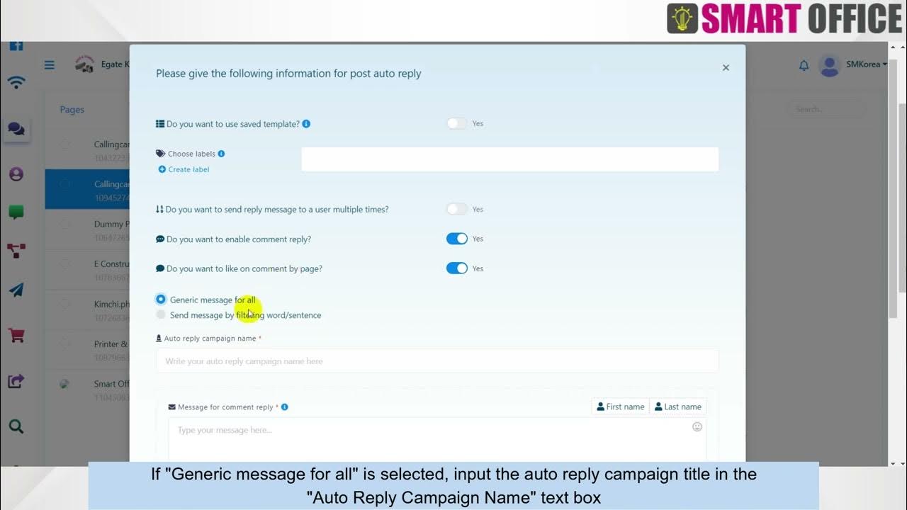 How to setup generic auto-reply - YouTube