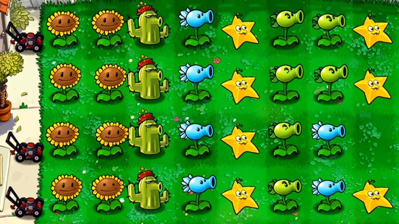 PLANTS VS. ZOMBIES HD | All Day Levels (Adventure 2) - YouTube