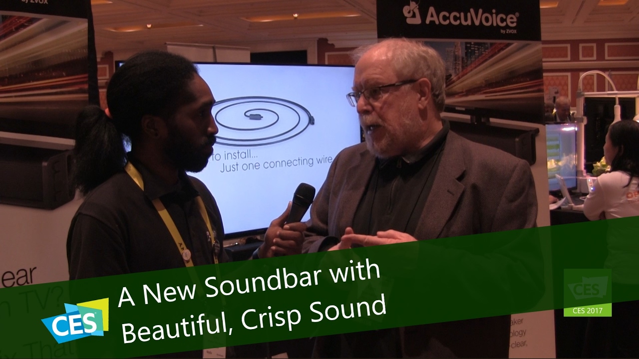A New Soundbar with Beautiful, Crisp Sound at CES 2017 - YouTube
