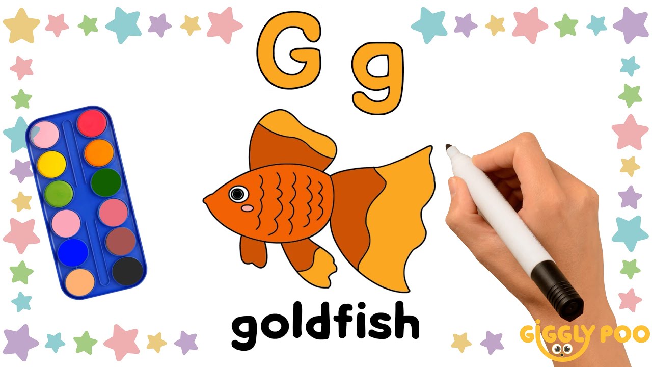 Make a Splash! Learn to Draw a Goldfish & Letter G with Me! (Easy ...