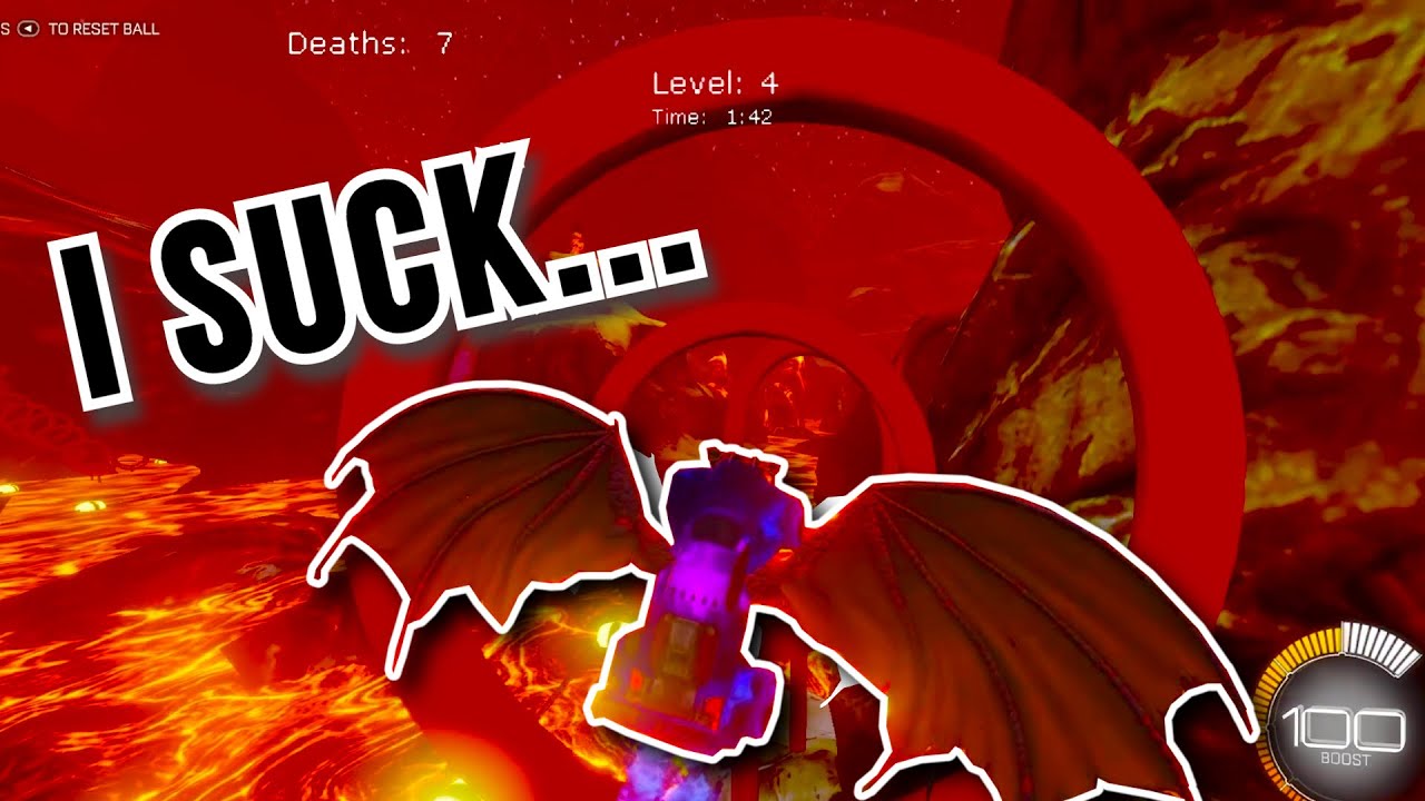 rocket league rings map, but I am a dragon - YouTube
