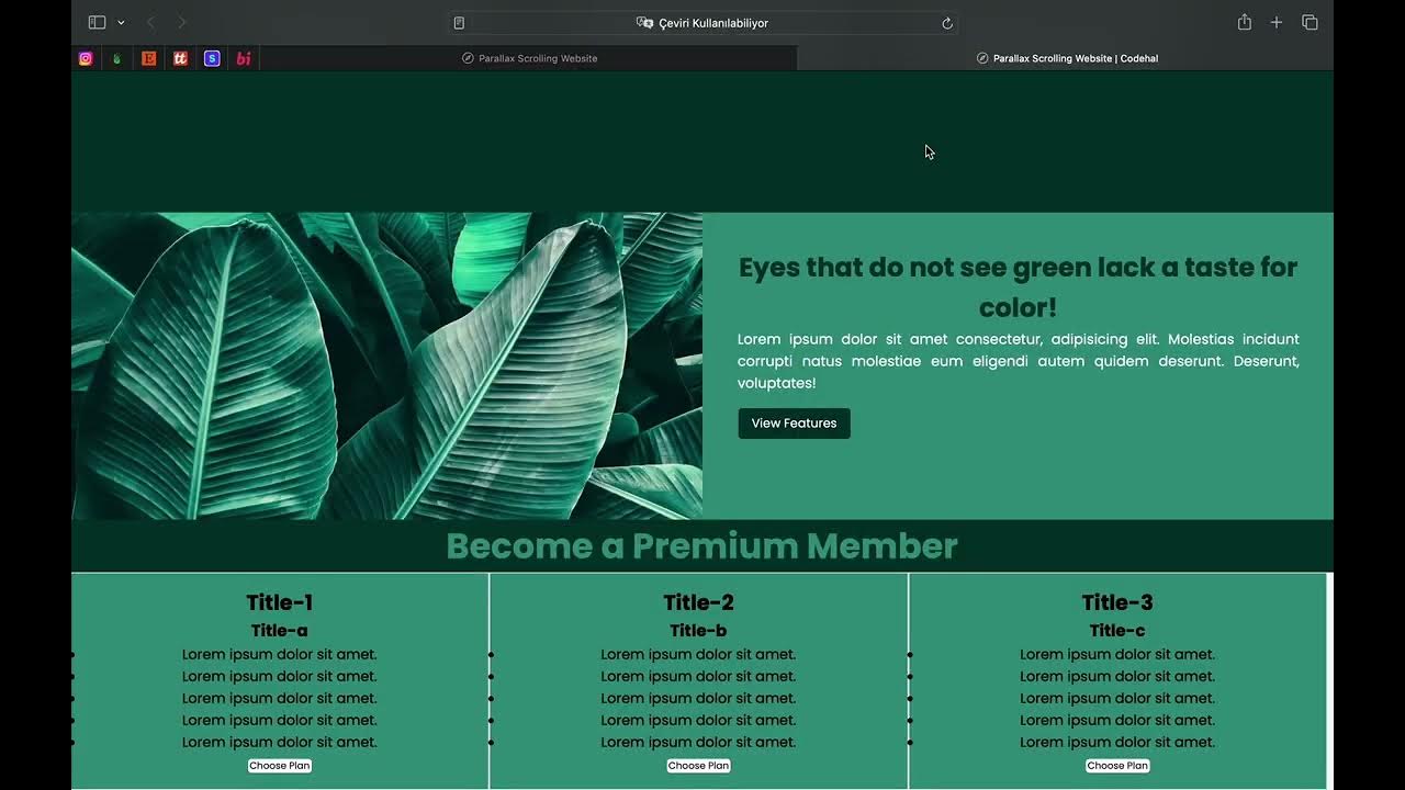 Css Parallax Scrolling Website | How to make Website using Html Css and ...