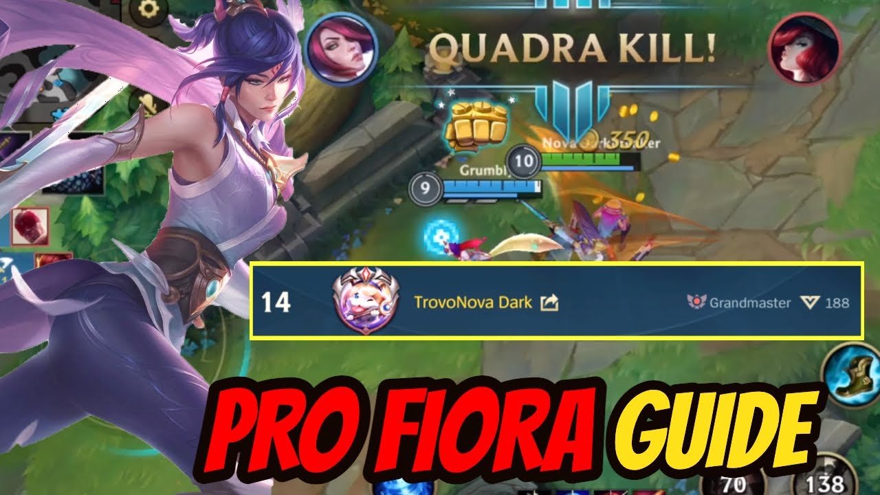 PRO FIORA GUIDE - How to Play Fiora in League of Legends Wild Rift ...