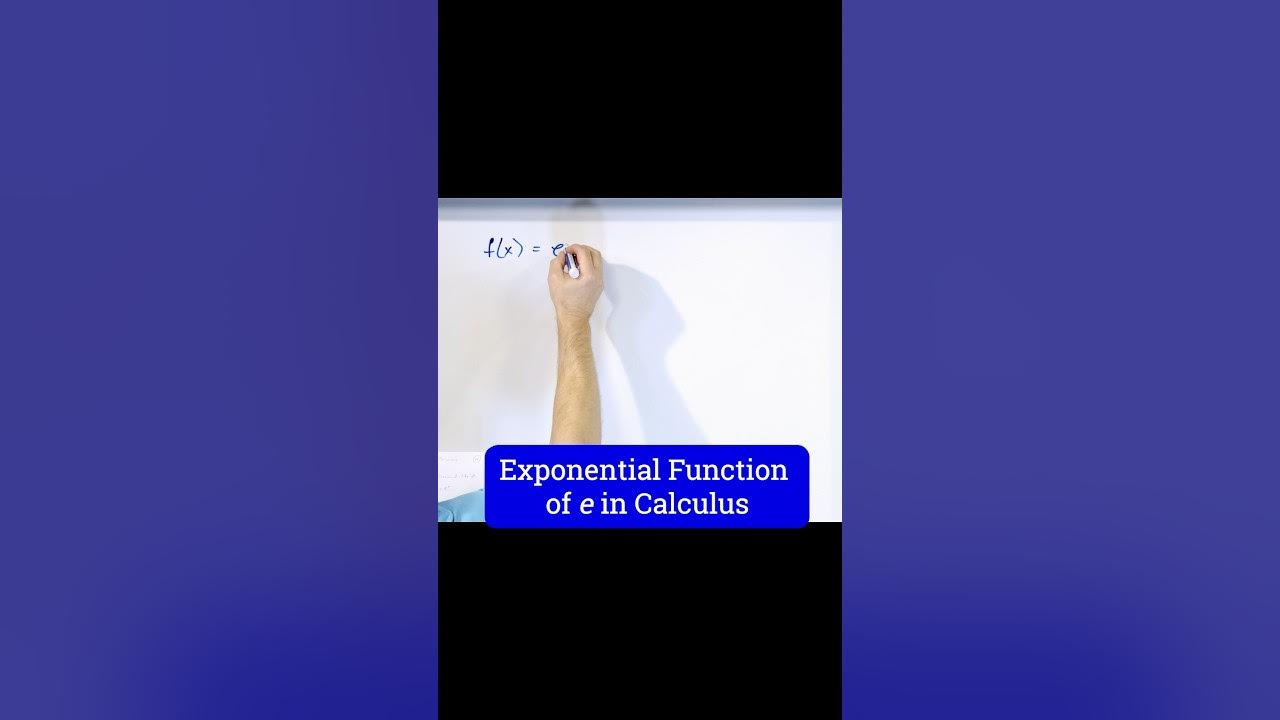 Understanding the Derivative of the Exponential Function - YouTube