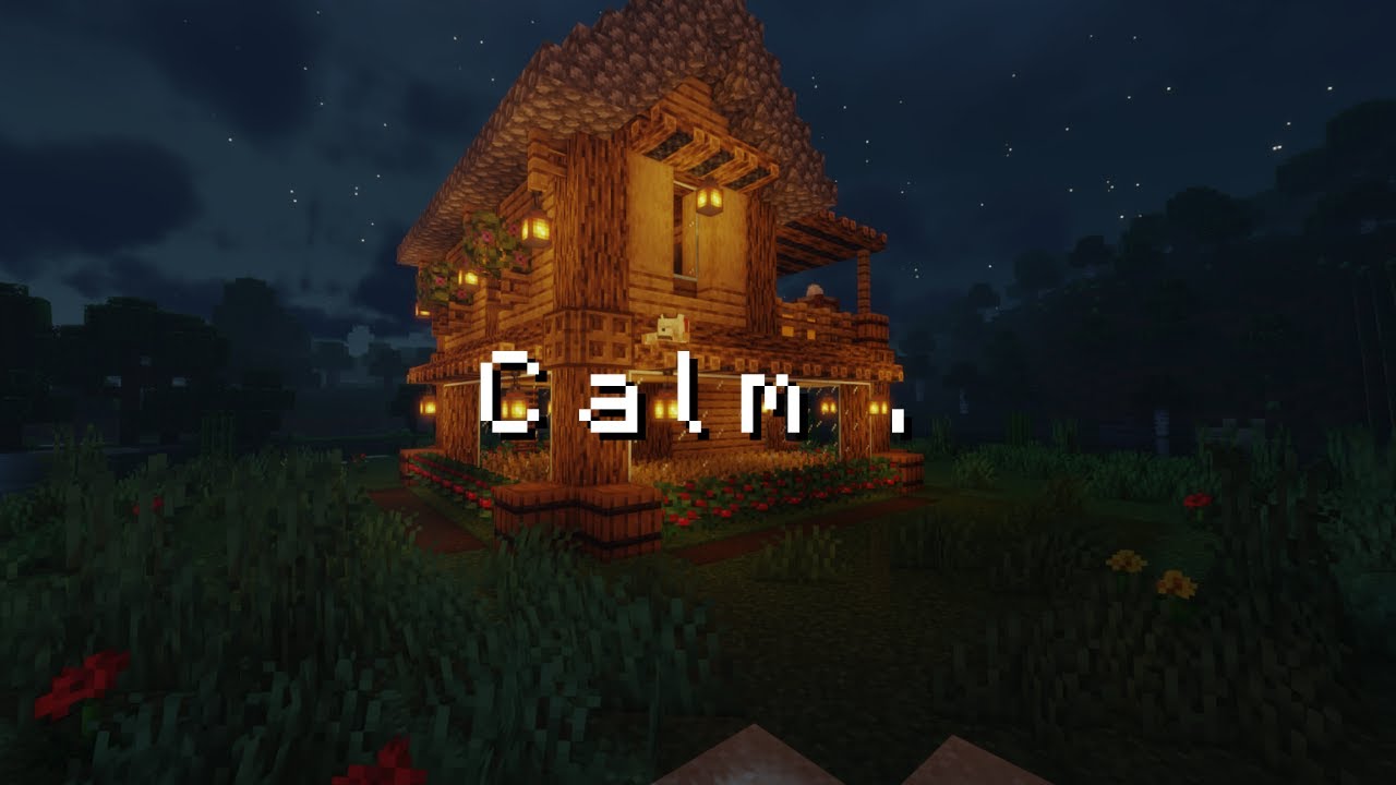 Calm your mind. (minecraft music box w/soft rain) - YouTube