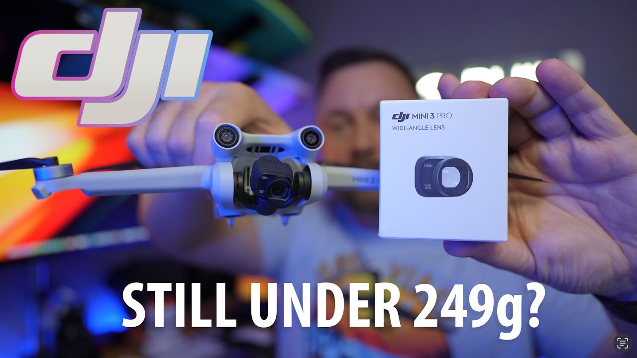WIDE ANGLE LENS FOR DJI MINI 3 Pro - STILL UNDER 249 grams? - YouTube