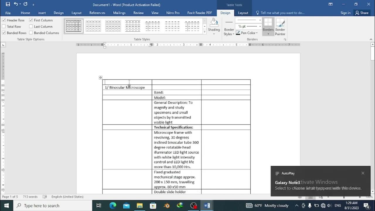 How to insert horizontal line in table cell in Word (Draw table problem ...