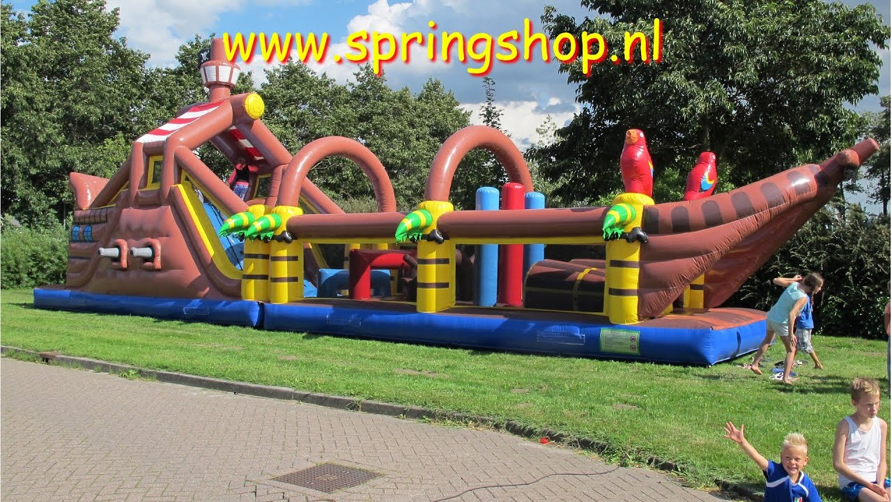 Springkussen verhuur. SPRINGSHOP URK - YouTube